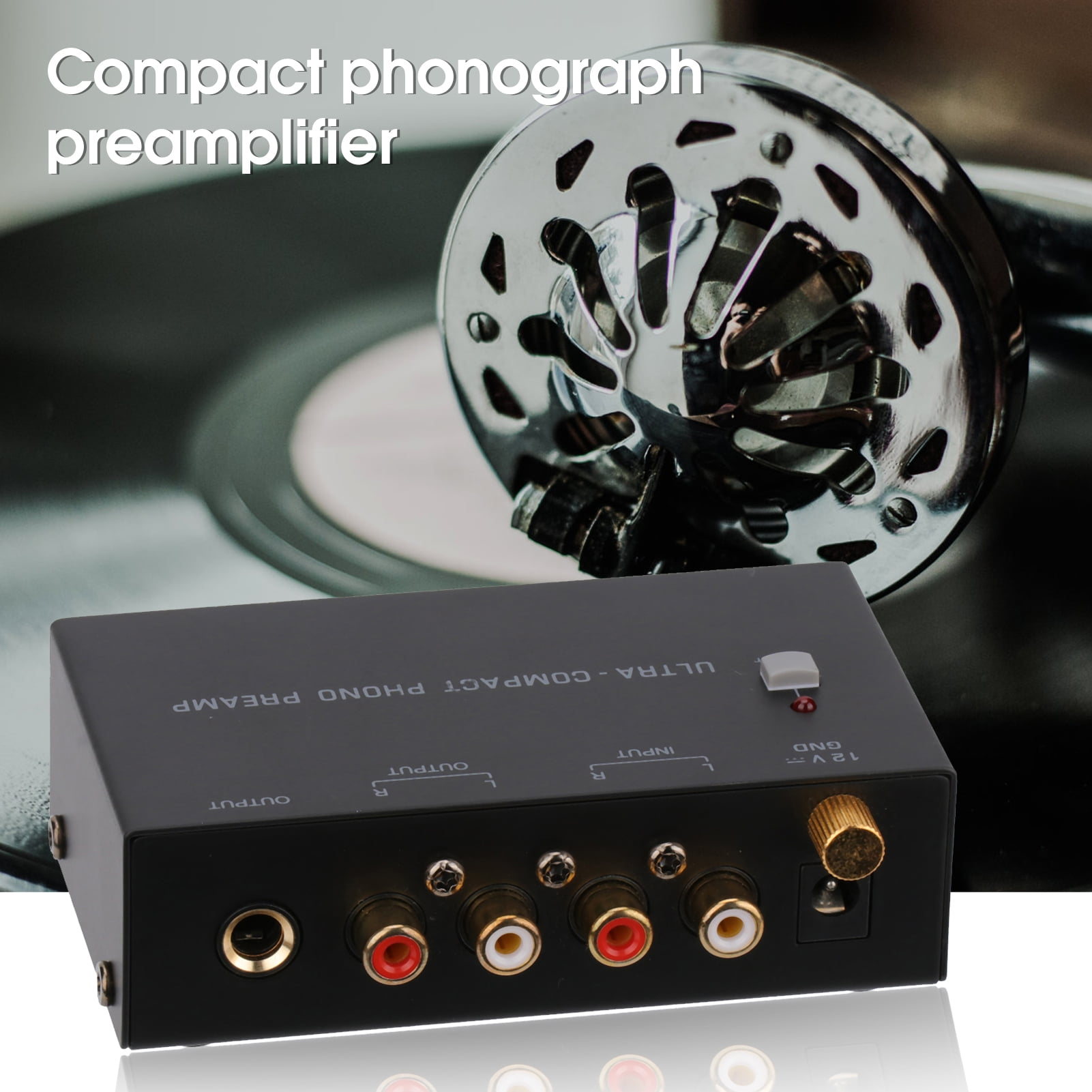 Joernso KGZPP400 Phono Preamplifier Professional Low Noise RCA Input ...