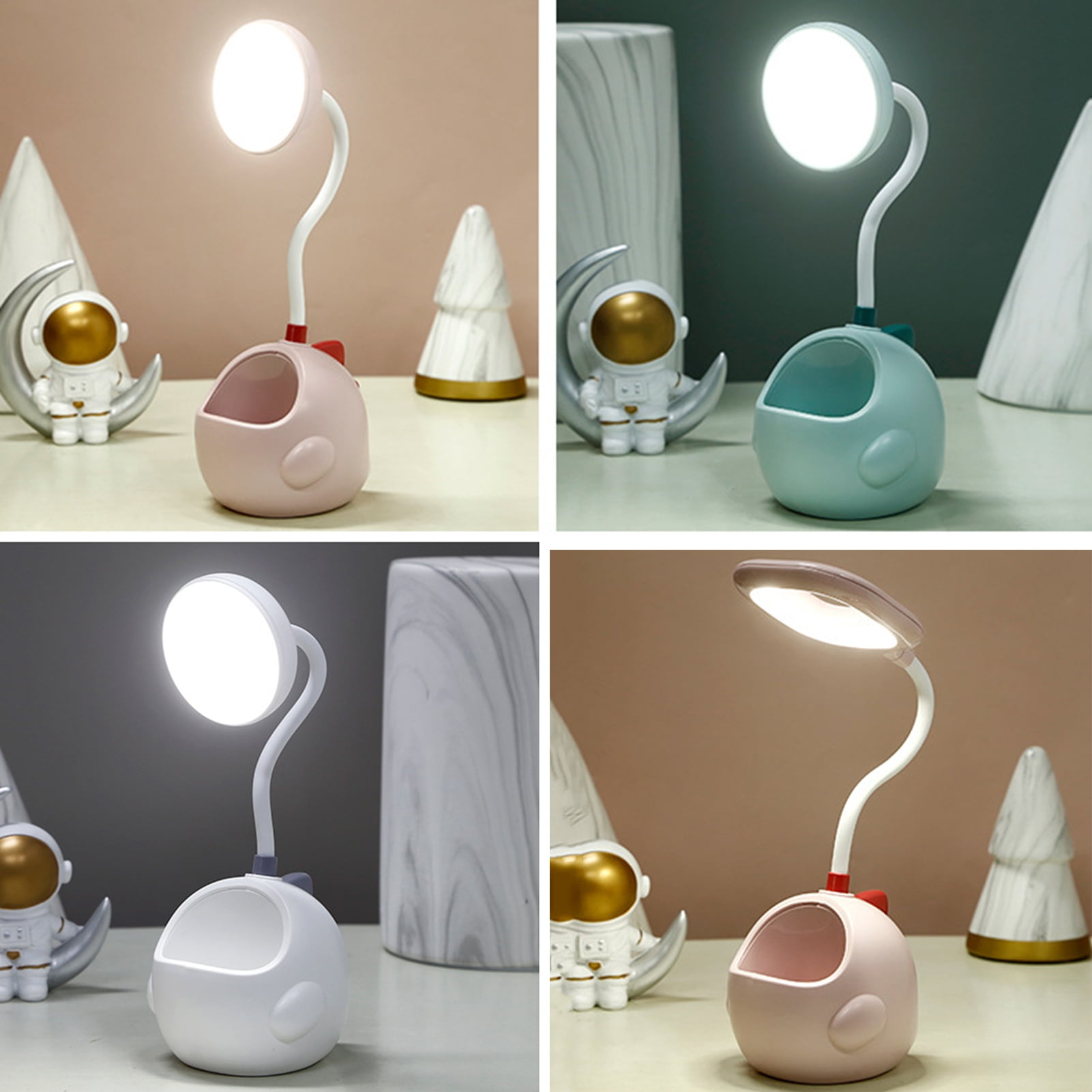 Joernso LED Cartoon Dinosaur Shape Bendable Light Tube Student Bedroom Desk Reading Lamp ...