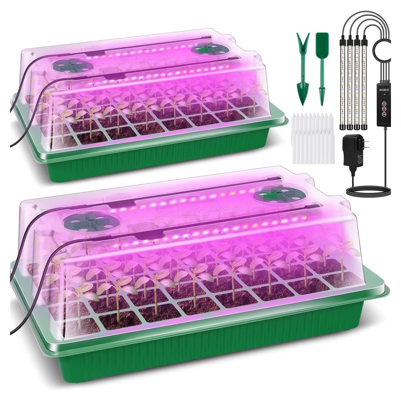 Joernso LED Plant Lights Full Spectrum Grow Lights with Timer Easy to ...