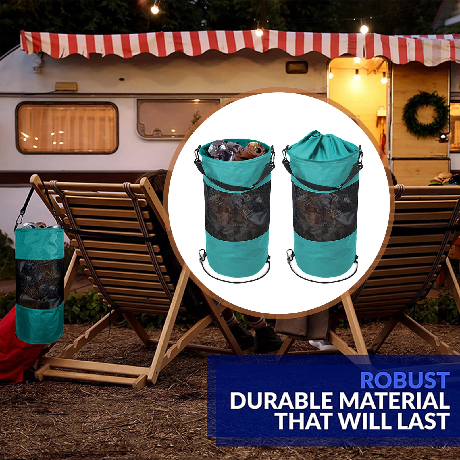 Joernso Large Capacity Boat Trash Bag Leak-Proof with Band Boat Trash ...