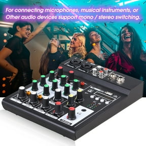 Pyle PMXU68BT 6 Channel Bluetooth Sound Board Mixer System for DJ ...