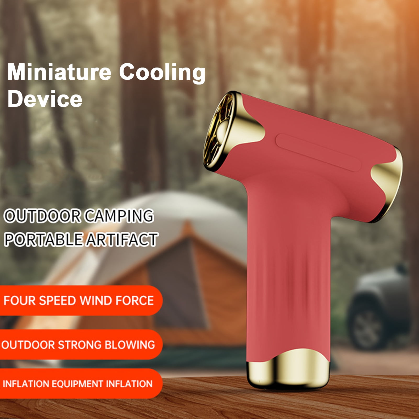 Joernso Mini Fan Portable Handheld Turbo Fan Powerful Motor High Speed ...