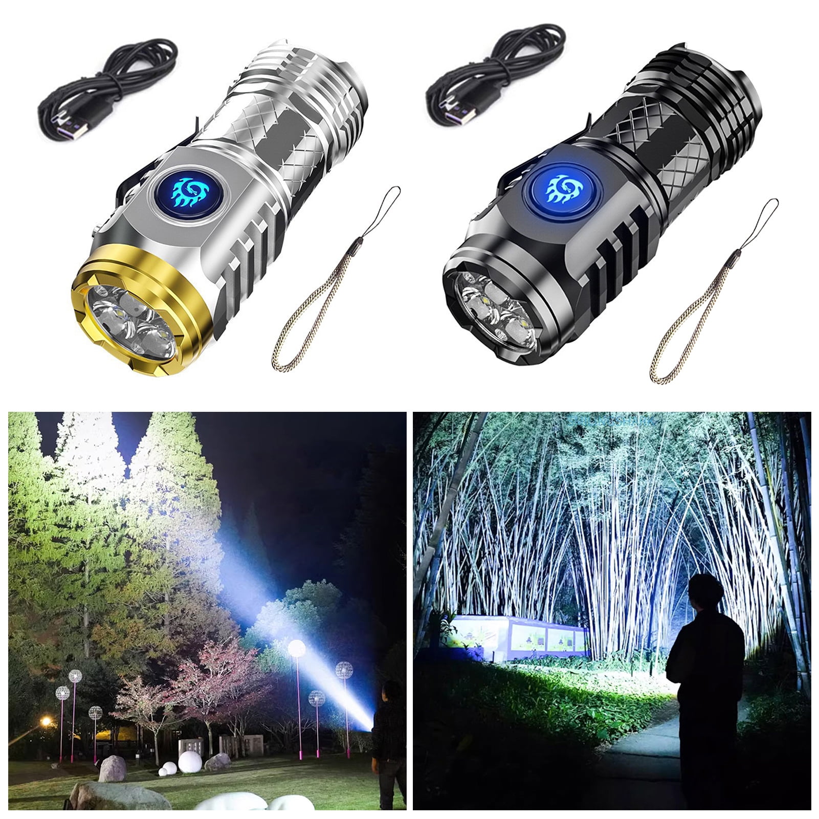 Joernso Mini LED Flashlight with Multiple Lighting Modes Waterproof ...