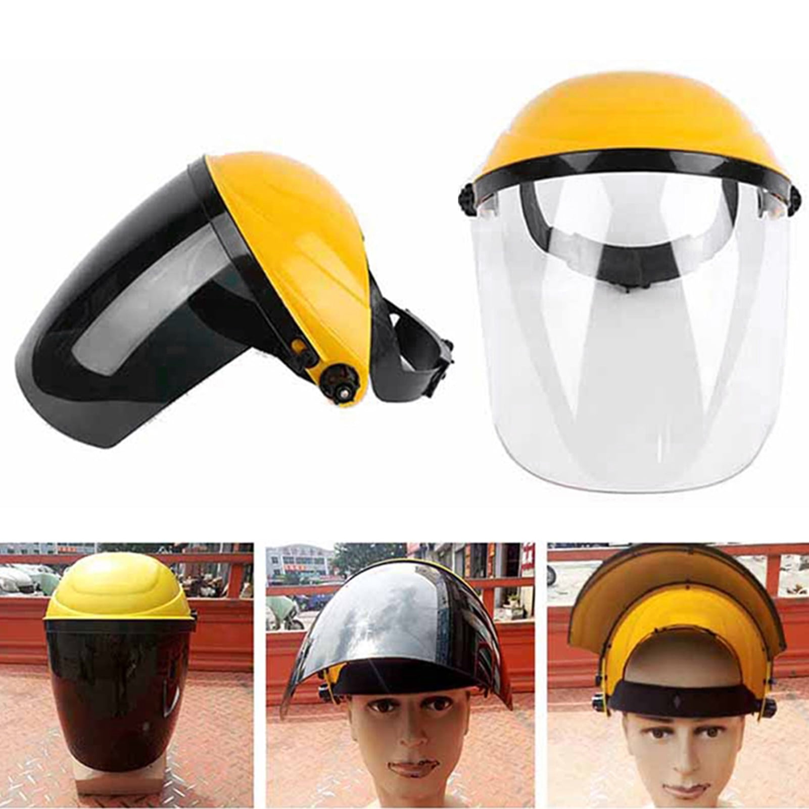 Joernso PC Plastic Portable Transparent Protective Welder Face Cover ...
