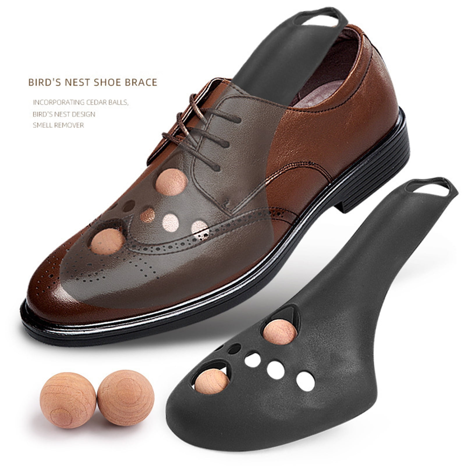 Joernso Plastic Shoe Trees with Cedar Balls Breathable Hole Air ...