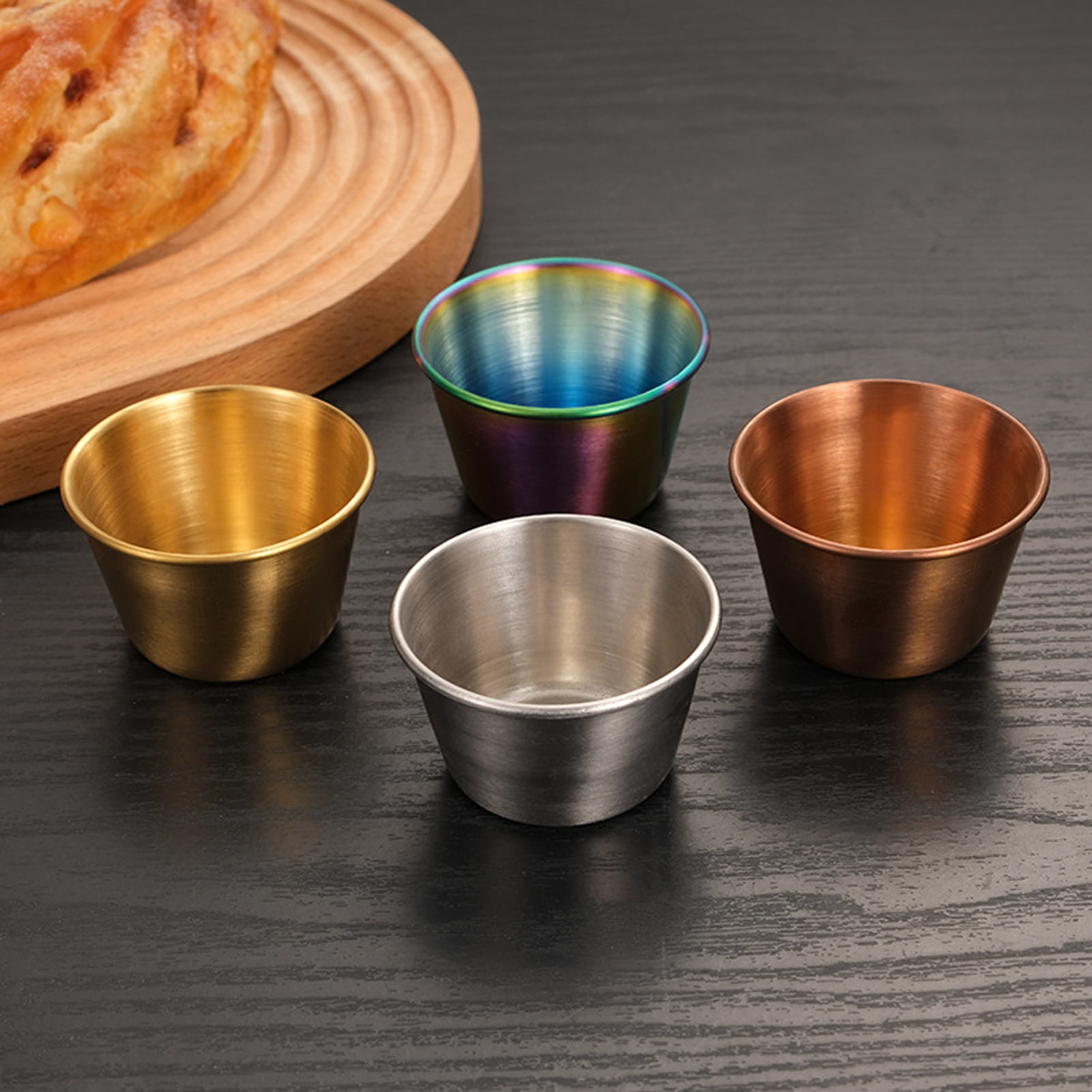 Joernso Polished Stackable Sauce Dish 304 Stainless Steel One-piece ...