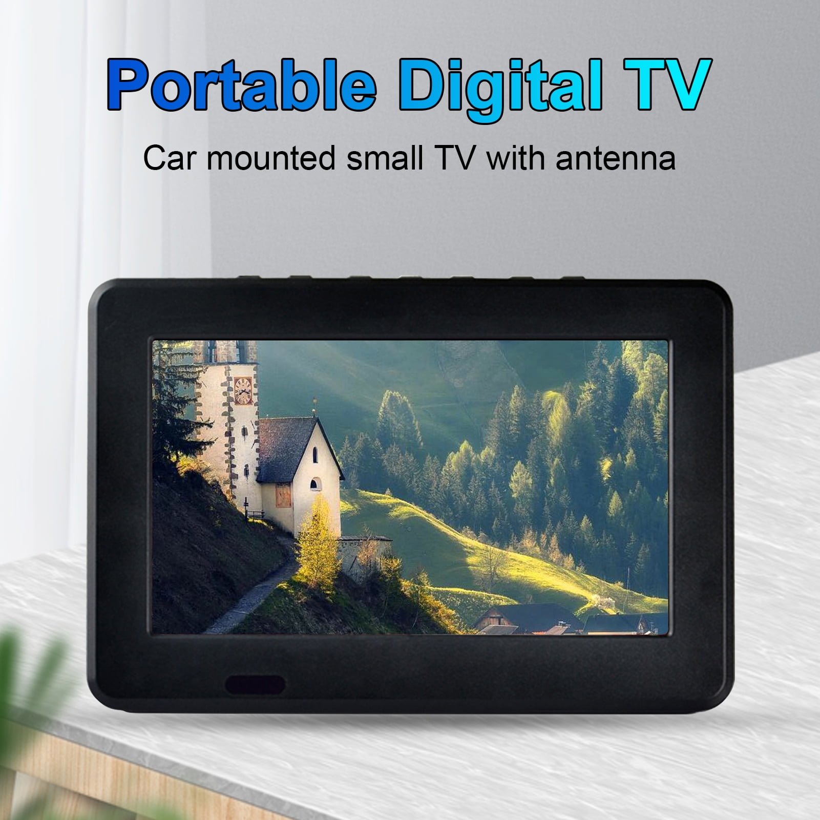 Joernso Portable Analog TV Stable Output High Clarity Ultra thin 7 Inch ...
