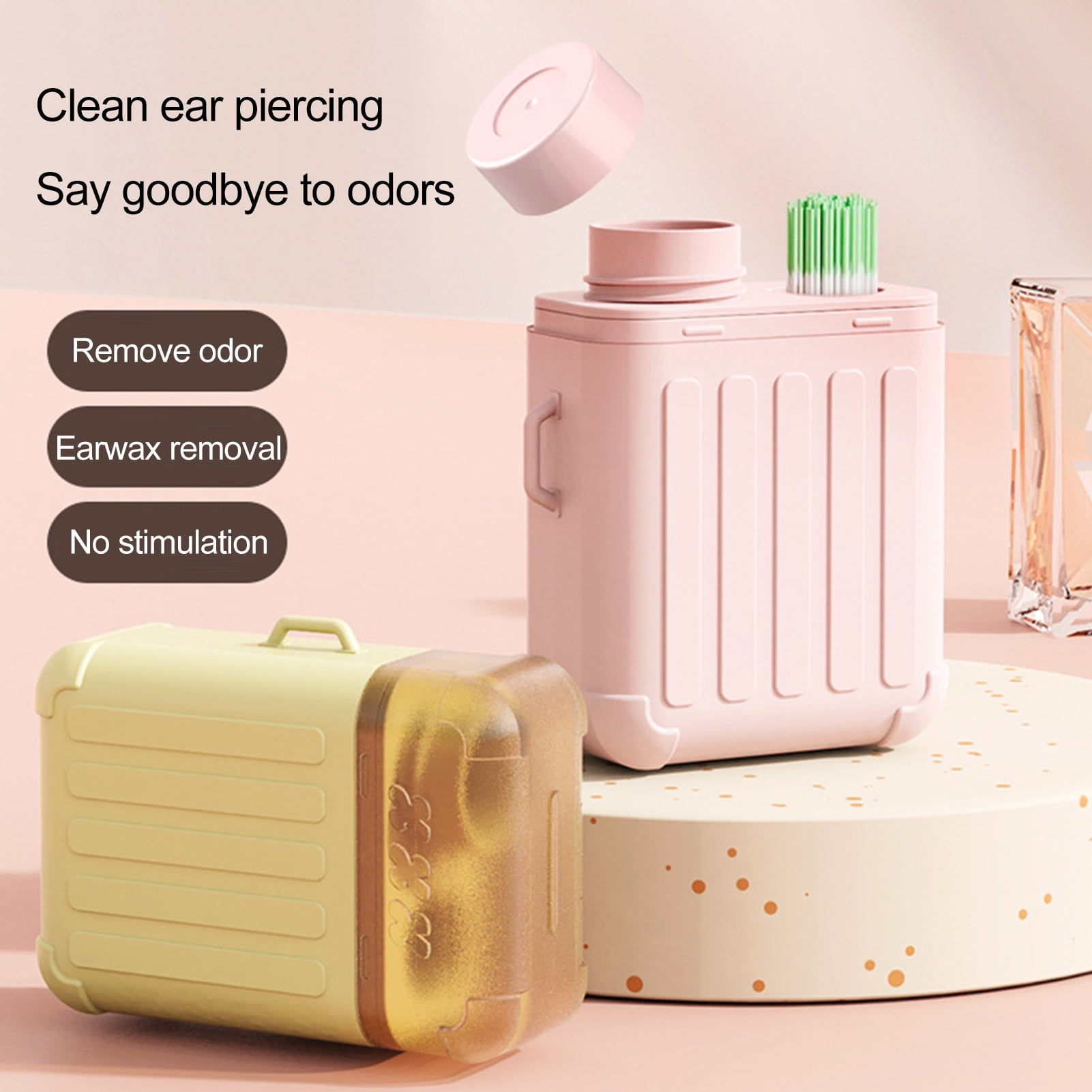 Joernso Portable Ear Piercing Cleaner Set with 15ml Ear Care Cleaning ...