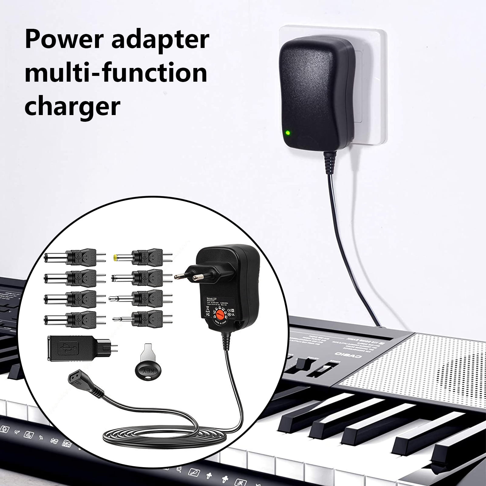 Joernso Power Adapter Universal 30W 3 12V Adjustable Charger Switching ...