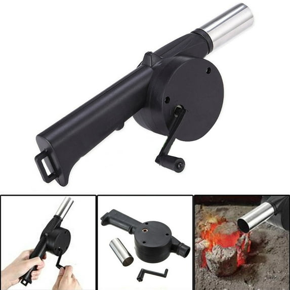 Joernso Powerful Hand Crank Barbecue BBQ Fire Fan Air Blower Bellow ...
