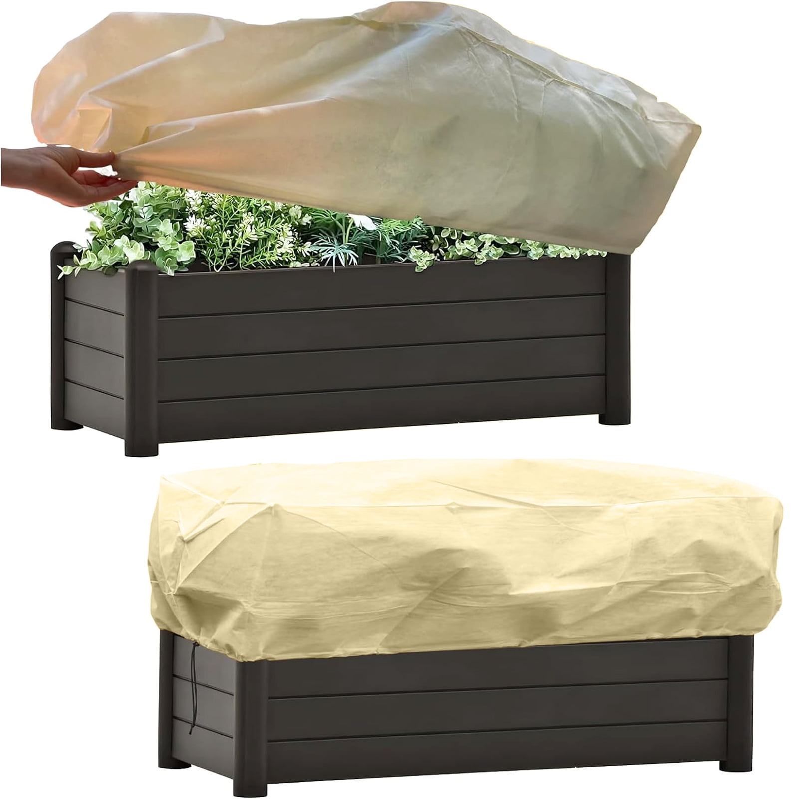 Joernso Rectangular Planter Box Protector Protects Plants from Frost ...