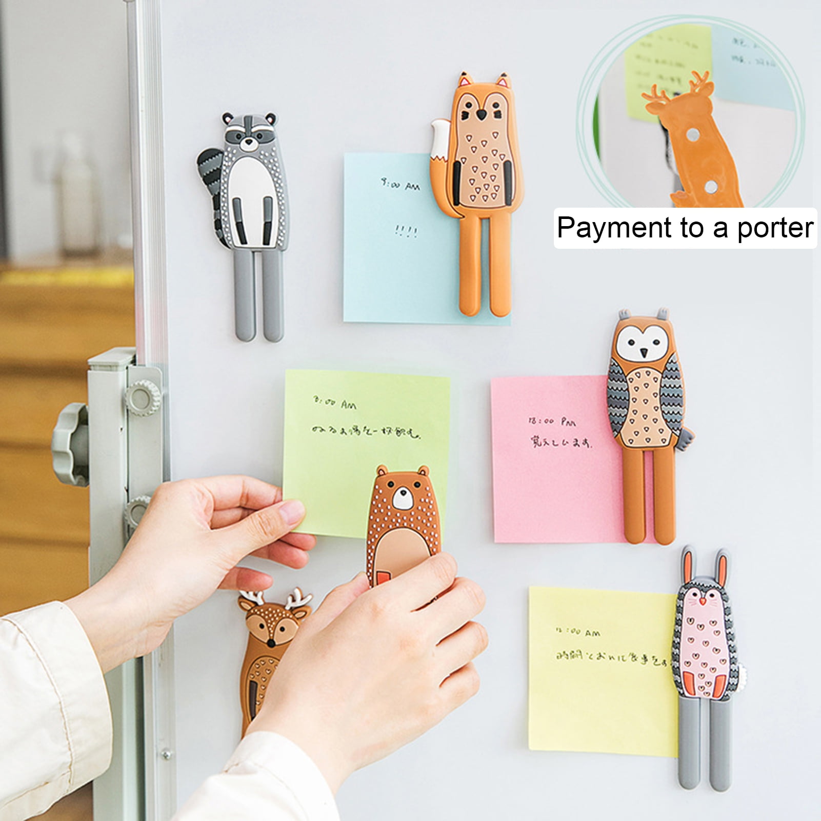 Joernso Refrigerator Magnet Cute Animal Shape Silicone Decorative ...