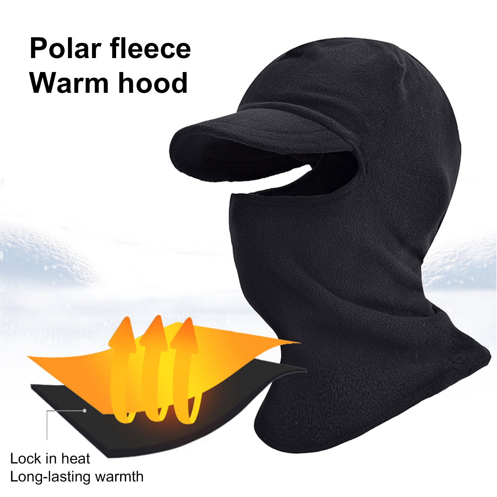 Joernso Riding Headgear Fully Cover High Elasticity with Brim Winter ...