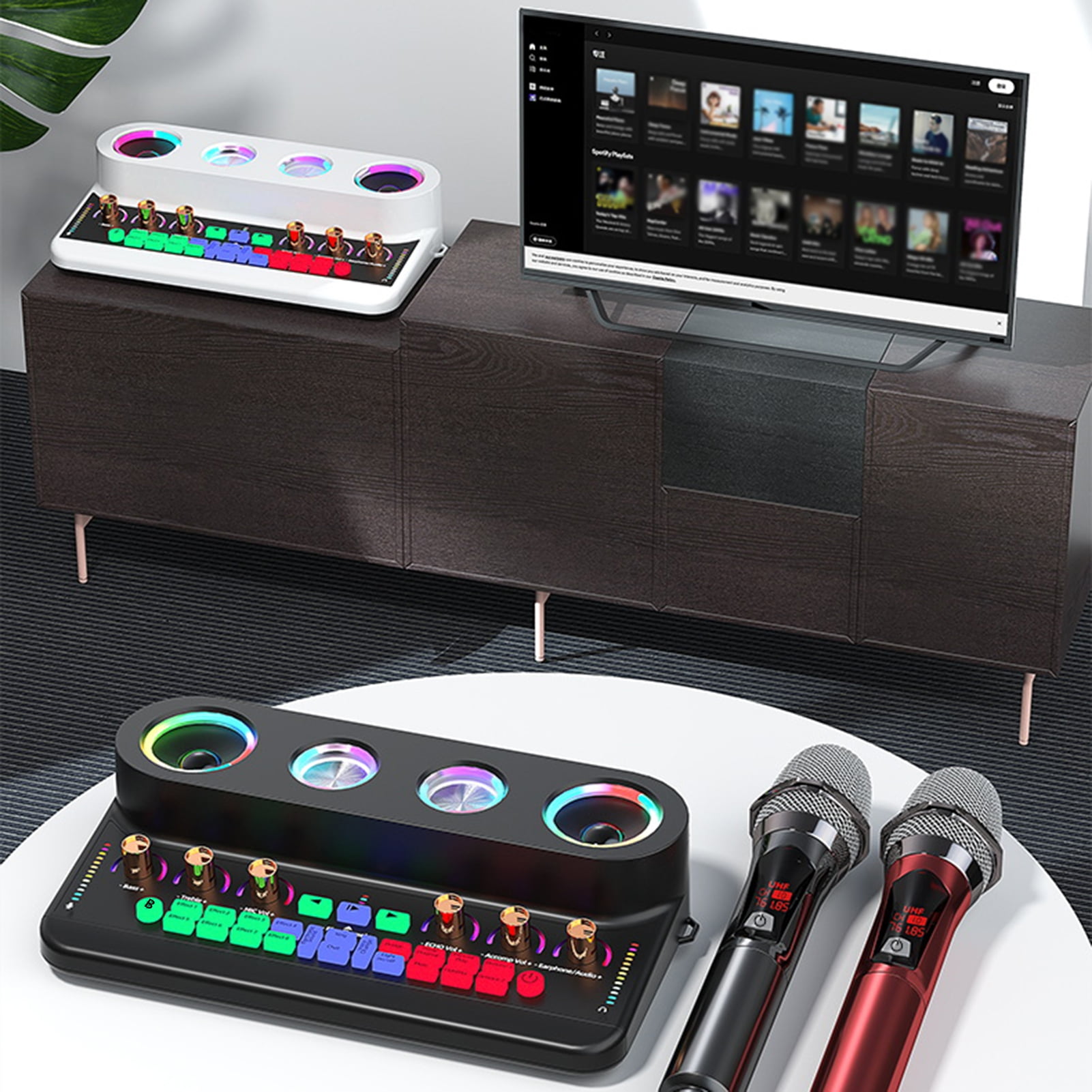 Joernso S20 Audio Sound Board Power Display Full-range Dual Speakers ...