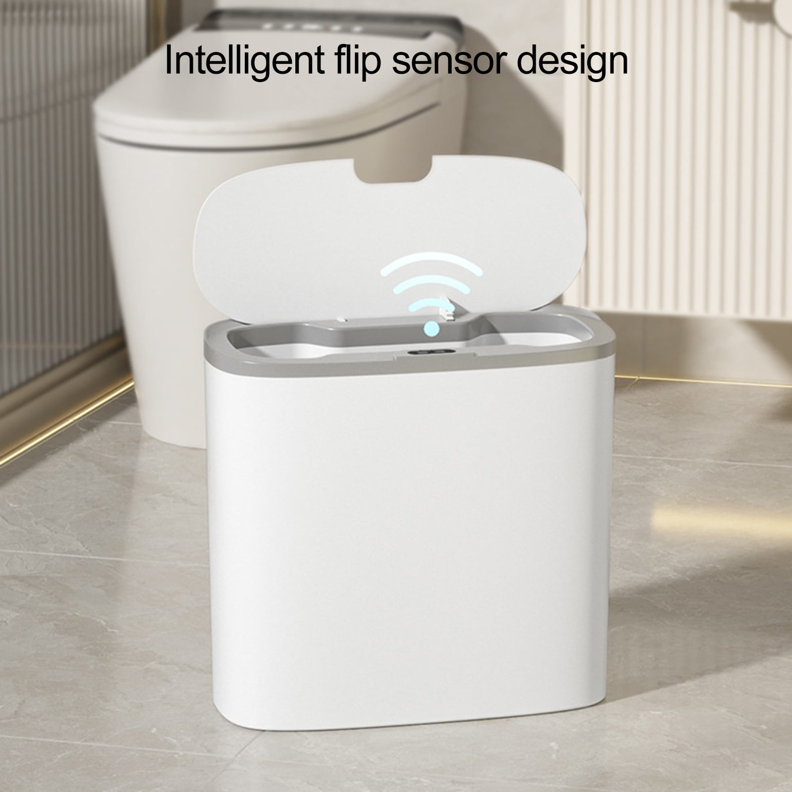 Joernso Smart Trash Can Automatic Sensor Dustbin Large Capacity Low ...