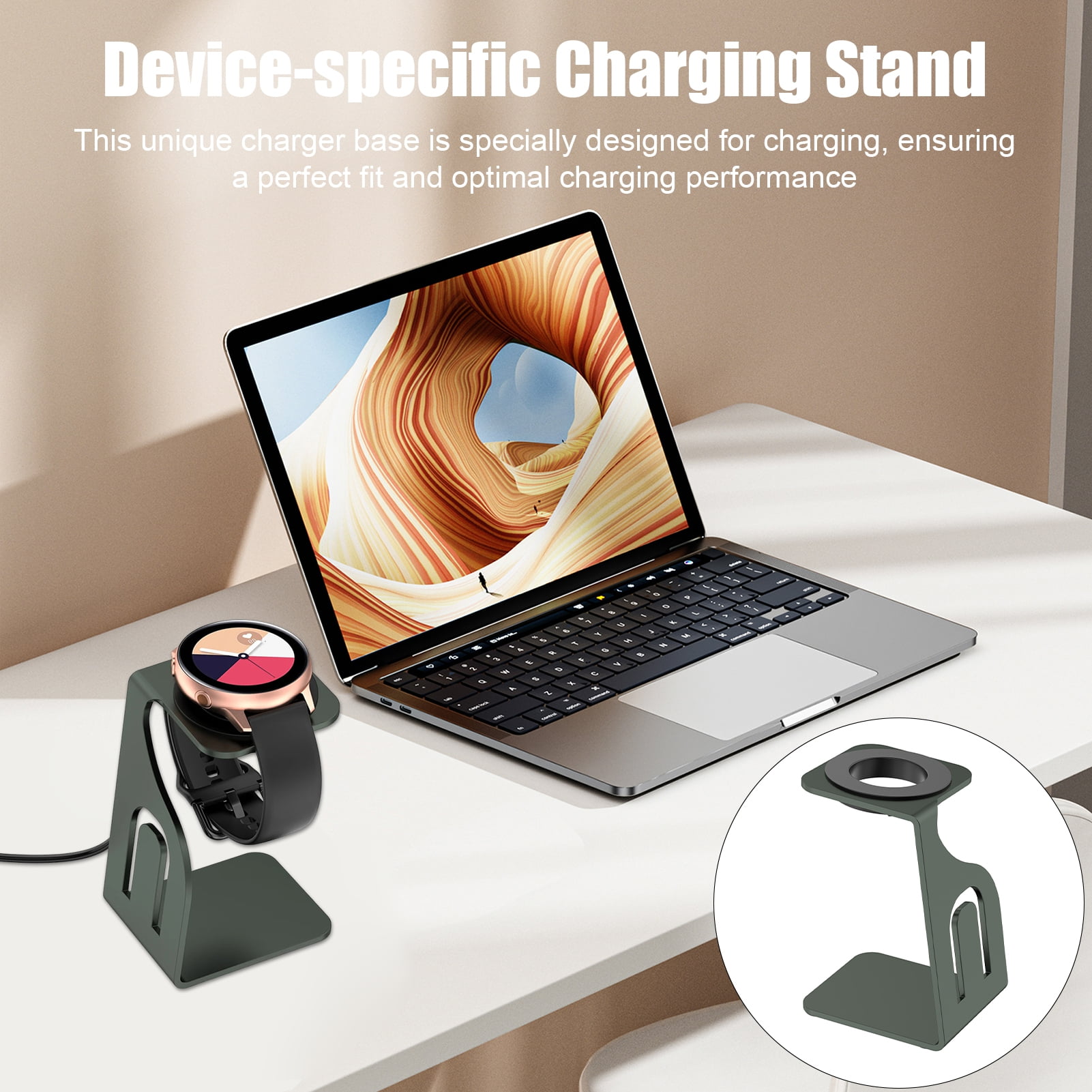 Joernso Smartwatch Charging Stand Desktop Organizer Aluminum Alloy ...