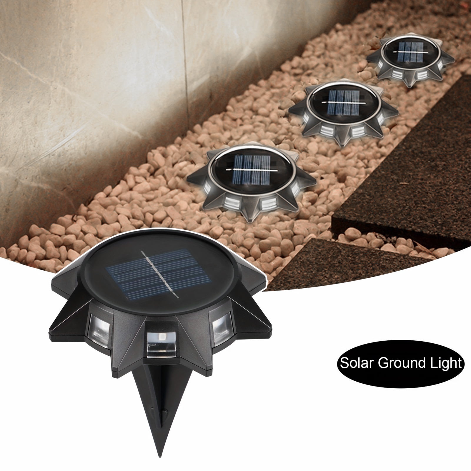 Joernso Solar Ground Light High Brightness Waterproof Auto Charging ...
