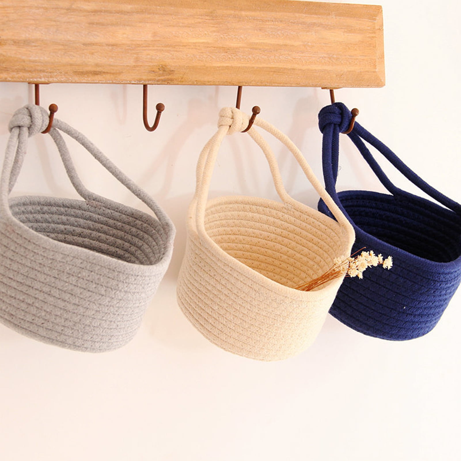 Joernso Storage Basket Modern Woven Hanging Storage Basket Durable ...