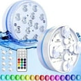 Joernso Submersible LED Pool Light with Remote Control 16 Color ...