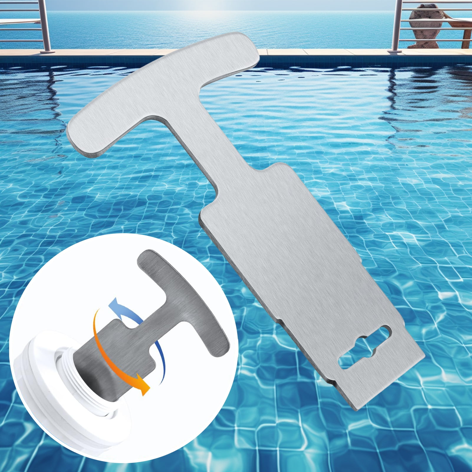 Joernso Swimming Pool Plug Removal Tool Rustproof Corrosion Resistant ...
