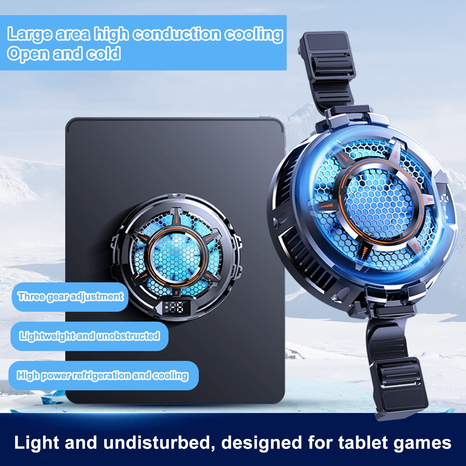 Joernso Tablet Radiator Speed Adjustable Enlarged Cooling Area Low ...