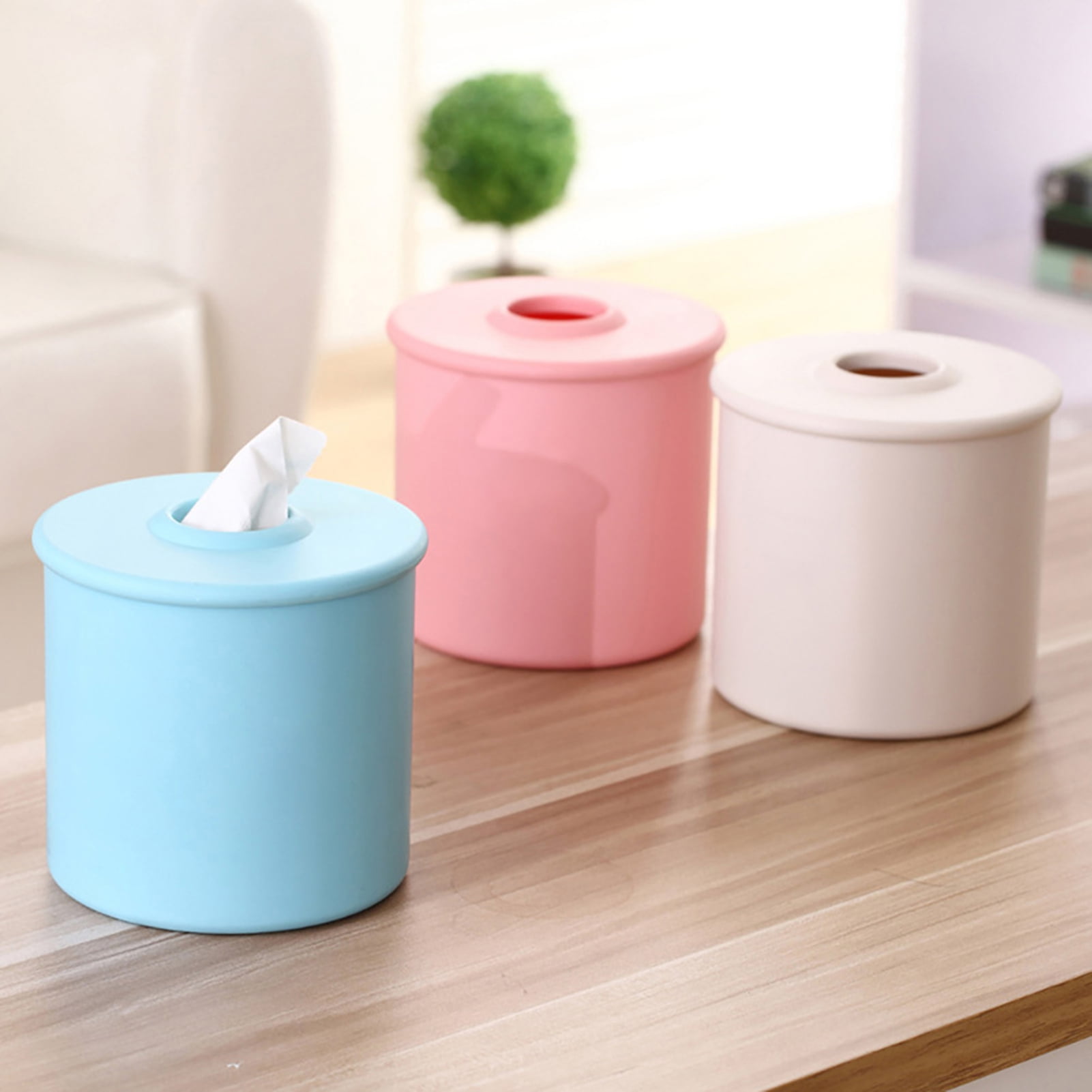Joernso Tissue Box Practical Round Exquisite Roll Paper Case for ...