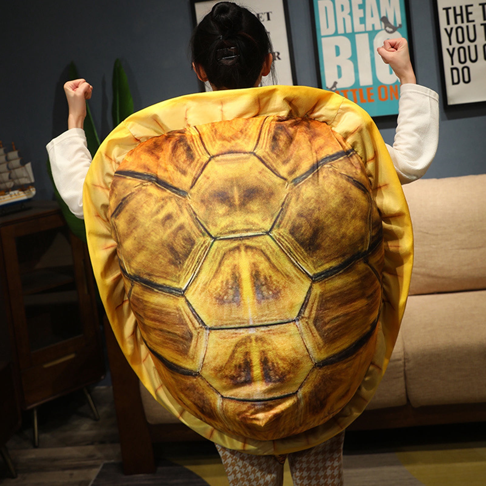 Joernso Turtle Shell Pillow 40 Inch Wearable Turtle Plush Toy Creative ...