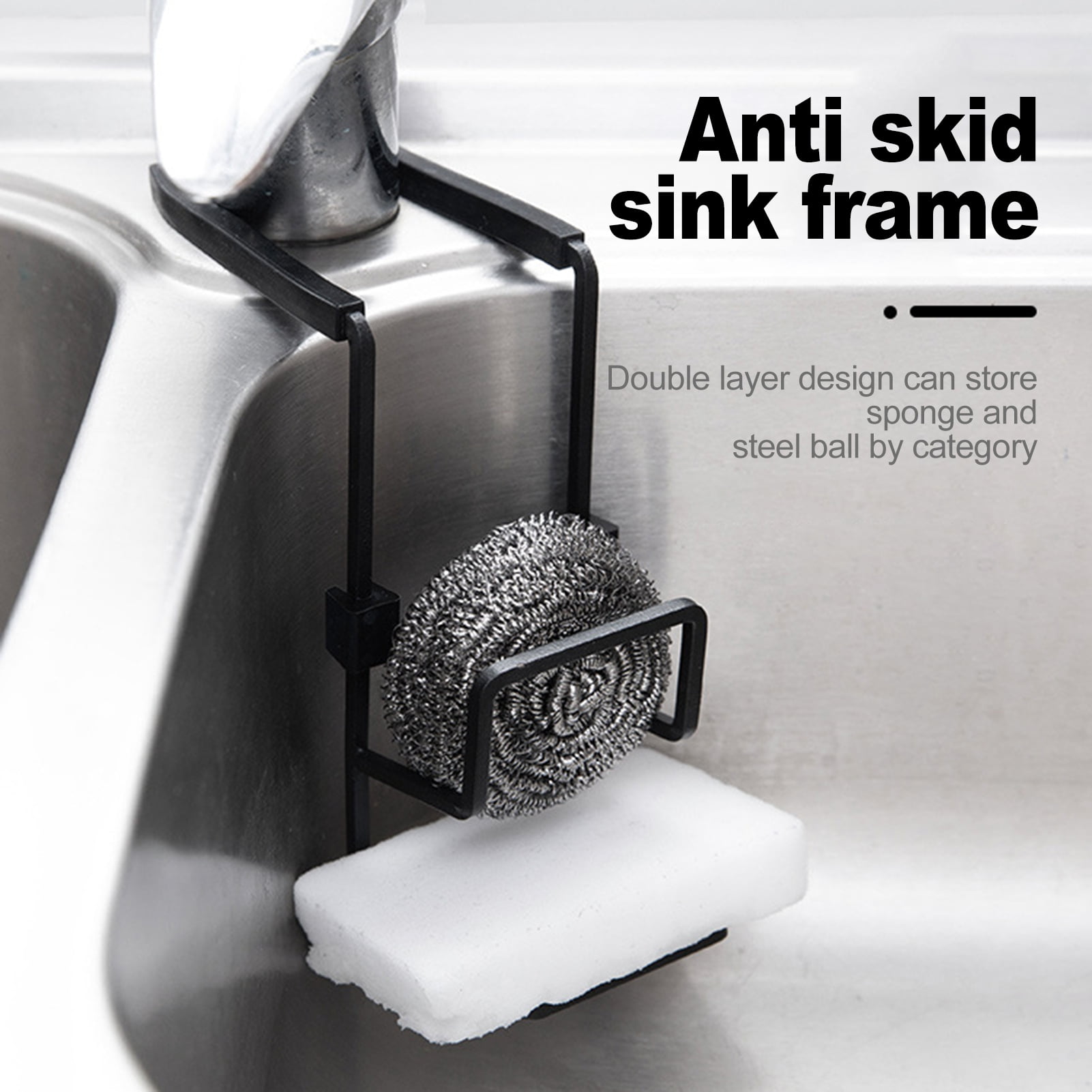 Joernso Utility Storage Racks Punch-Free Sturdy Wrought Iron Practical ...