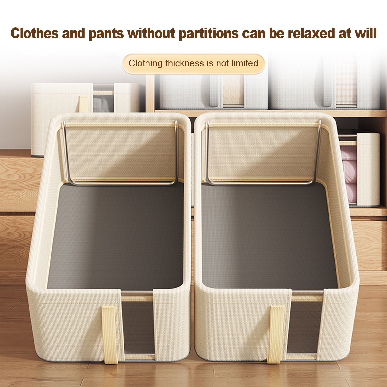 Joernso Wardrobe Clothes Storage Box Large Capacity Breathable Mesh ...