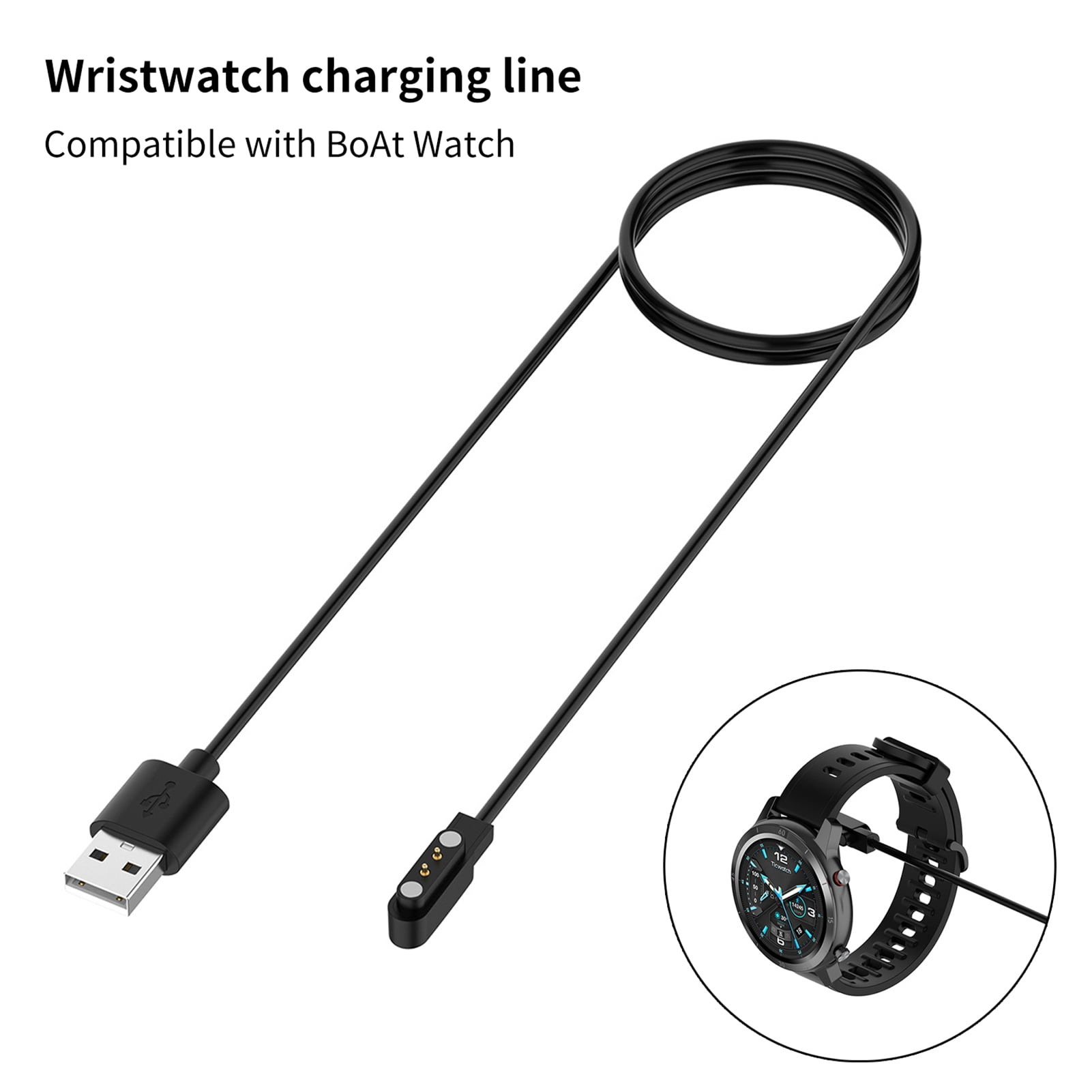 Joernso Watch Charger Magnetic Quick Charging TPE Stable Smartwatch USB ...