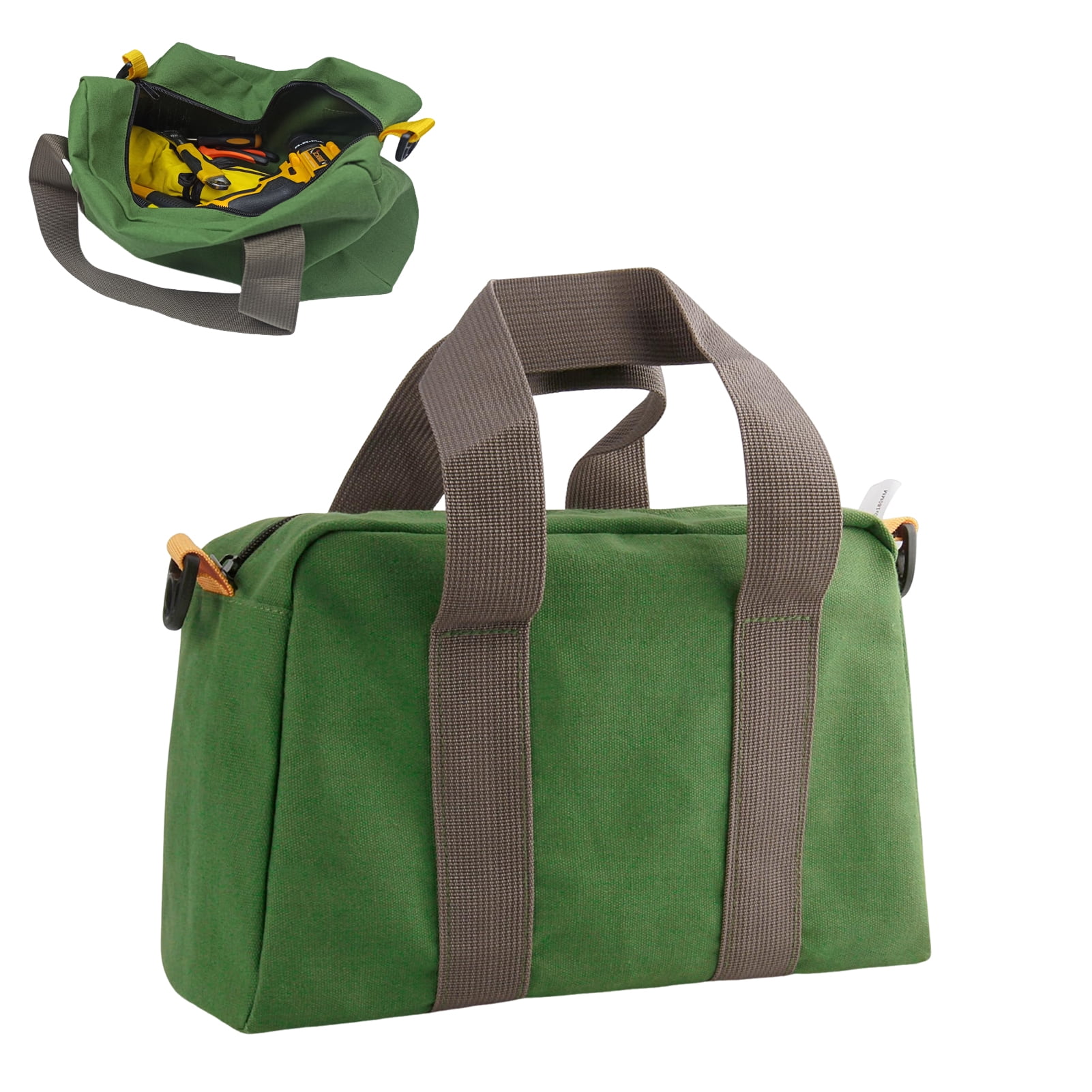 Joernso Wide Mouth Tool Bag Storage Organizer Pouch with Handle Large ...