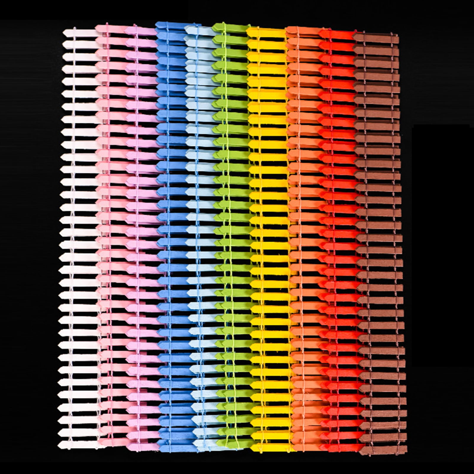 Joernso Wooden Fence Decorative Landscape Bonsai Decor Multi-Color ...