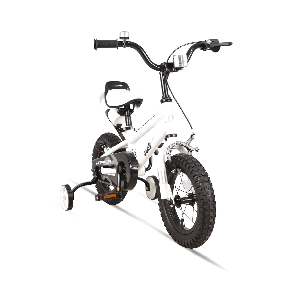 Joey Hopper 12 Inch Easy Assembly Kid's Bicycle, Bell Included, White ...