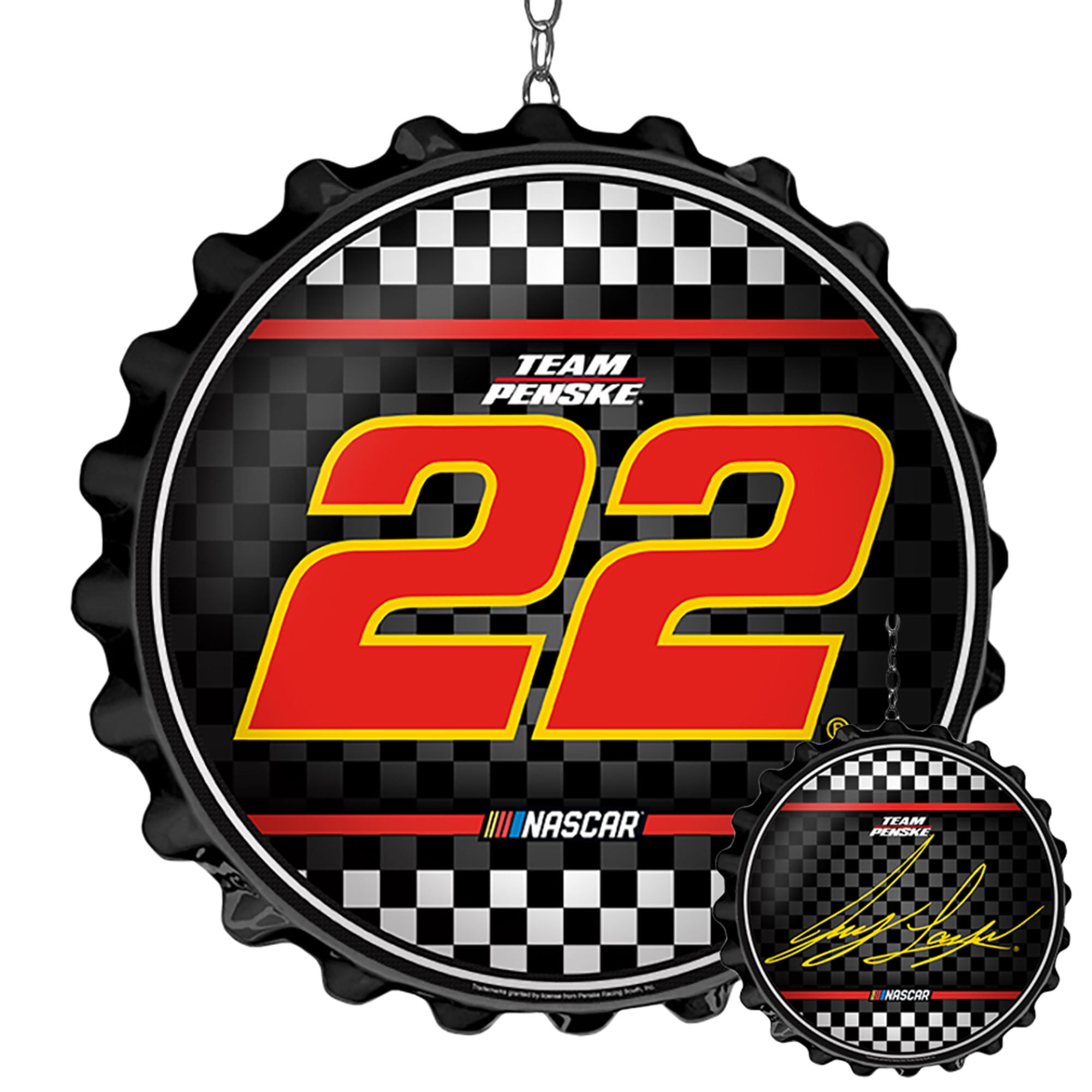 Joey Logano 19" Bottle Cap Wall Art Dangler - Walmart.com