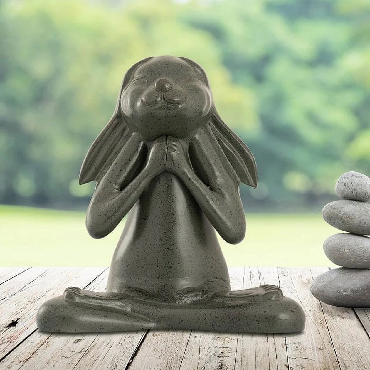 Joey The Yoga Bunny | Indoor Outdoor Aluminum Garden Statue Sculpture ...