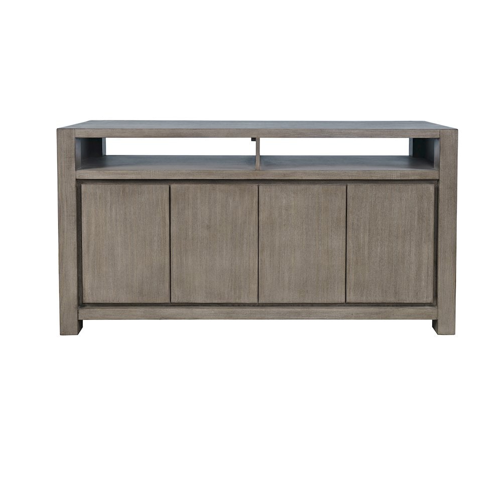 Jofran 60" Modern Transitional Media Console TV Stand with Four-Door ...