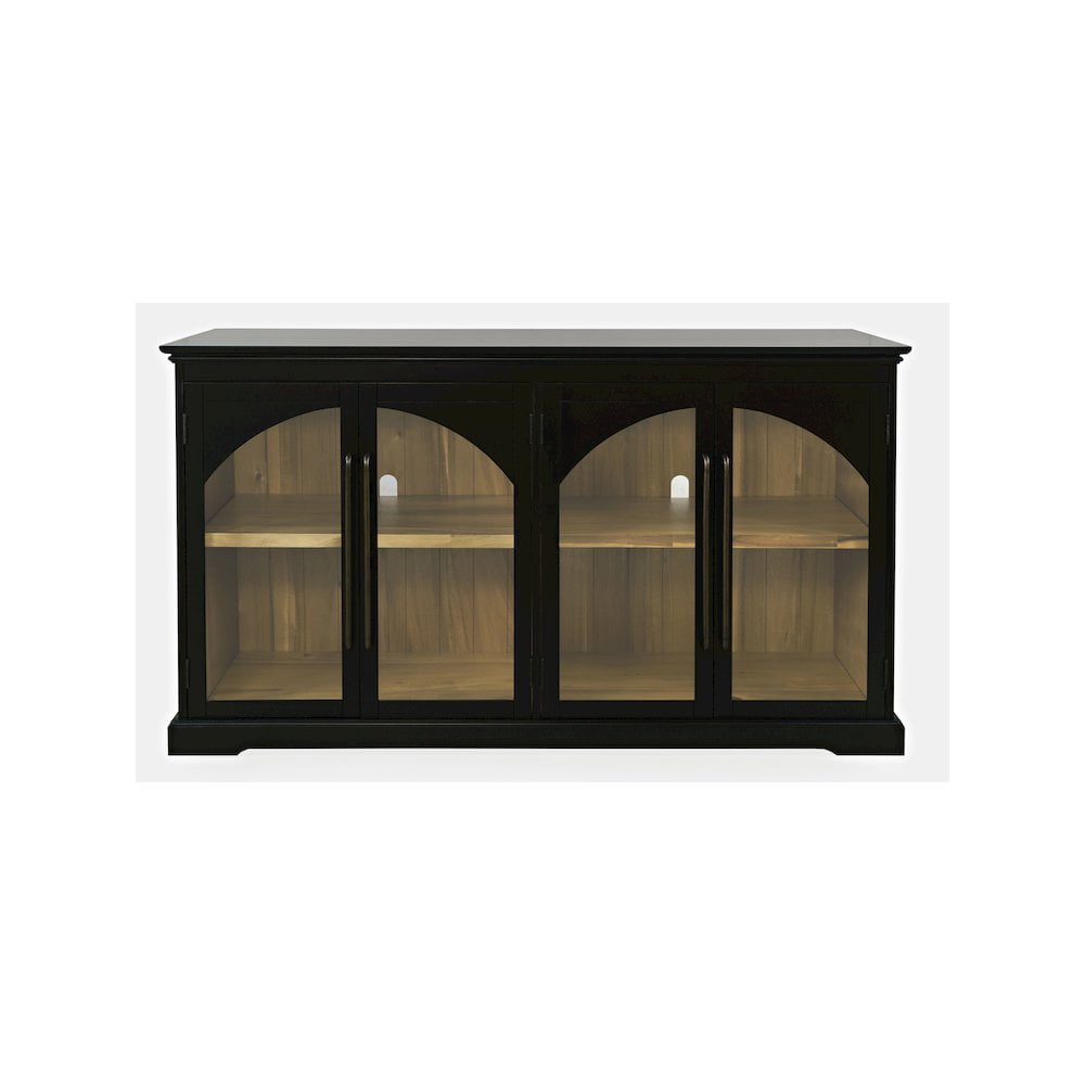 Jofran Archdale 65" Gothic Arch Transitional Sideboard Storage Cabinet ...