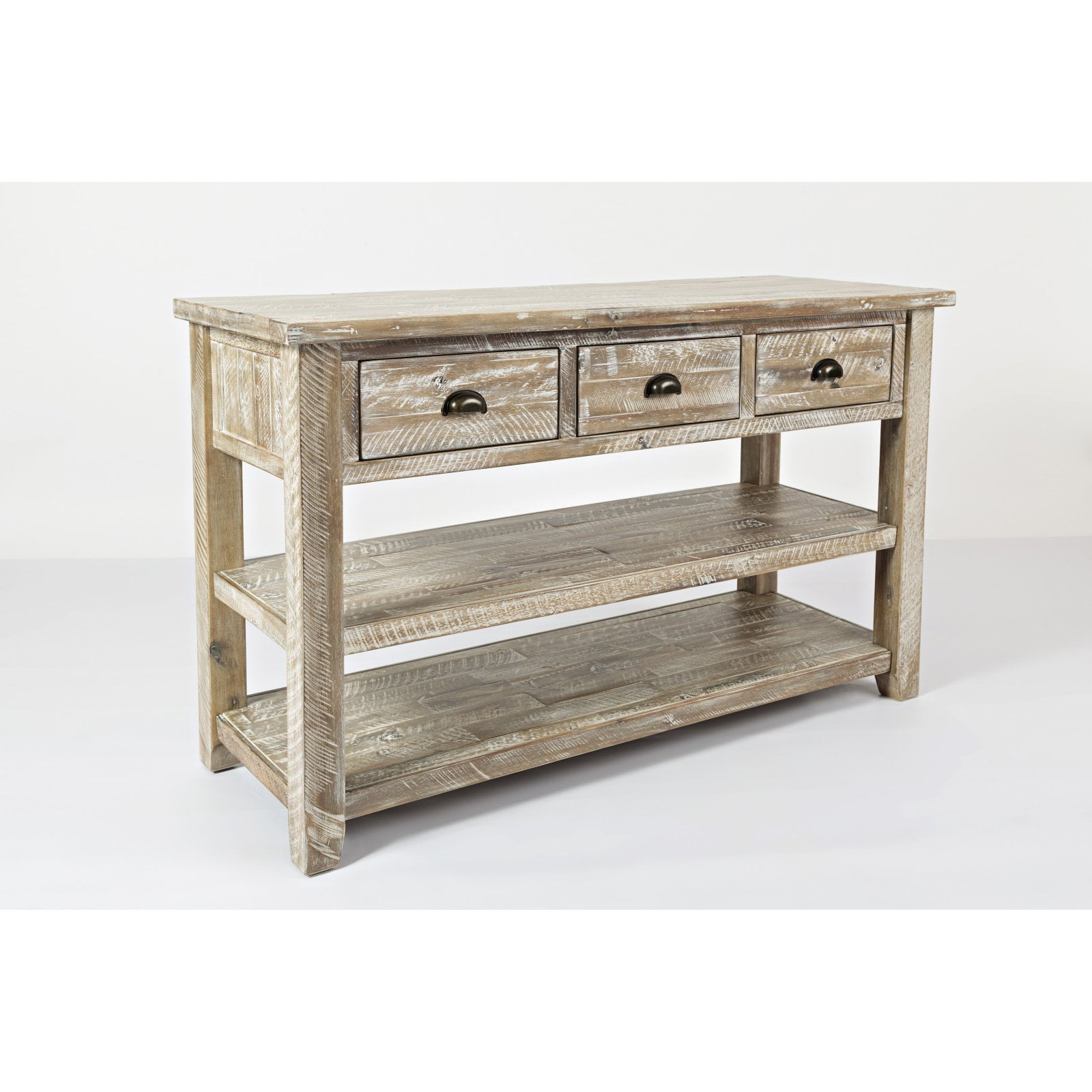 Jofran Artisan's Craft Rustic Farmhouse Distressed Acacia 50" Sofa ...