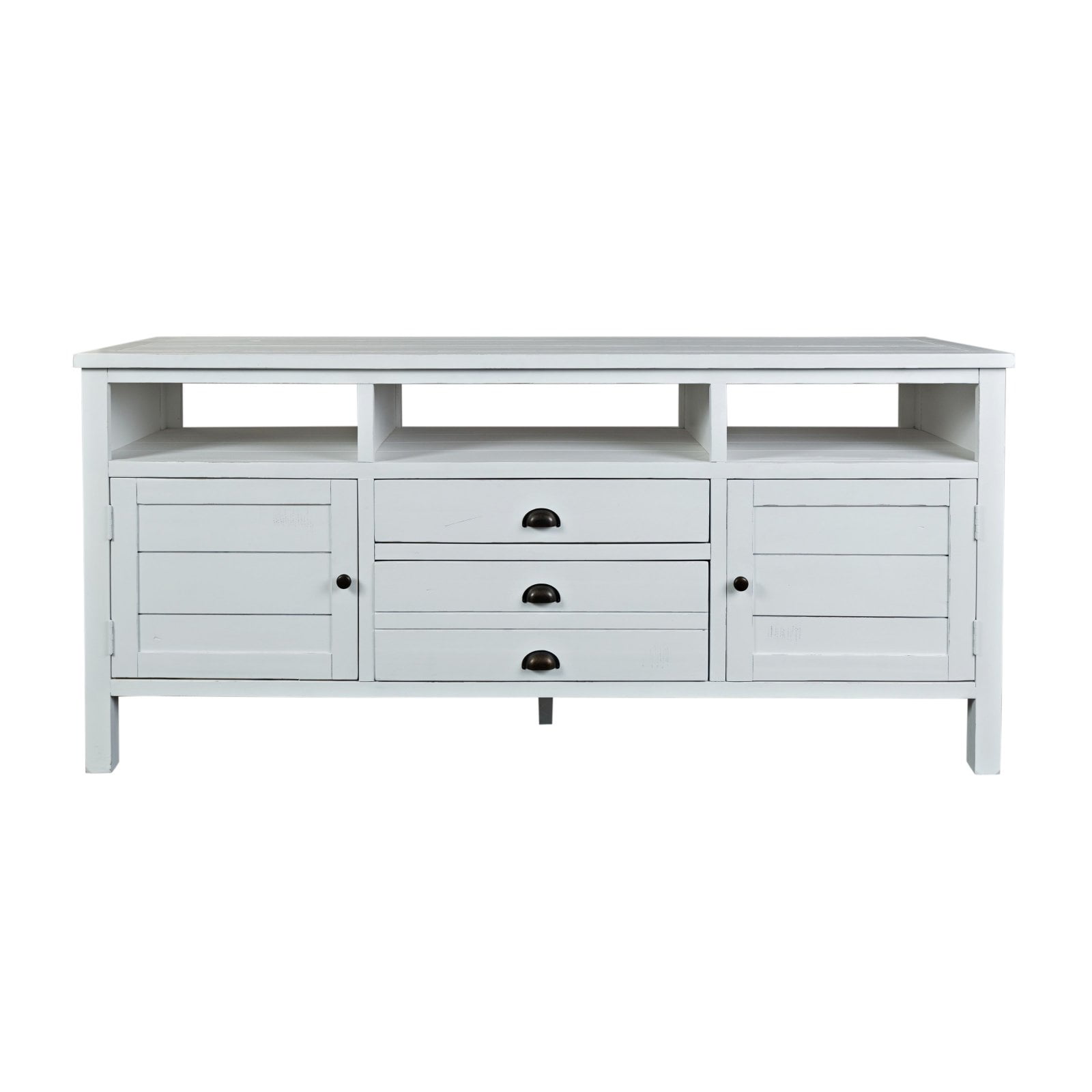 Jofran Artisan's Craft Rustic Farmhouse Distressed Acacia Media Console ...