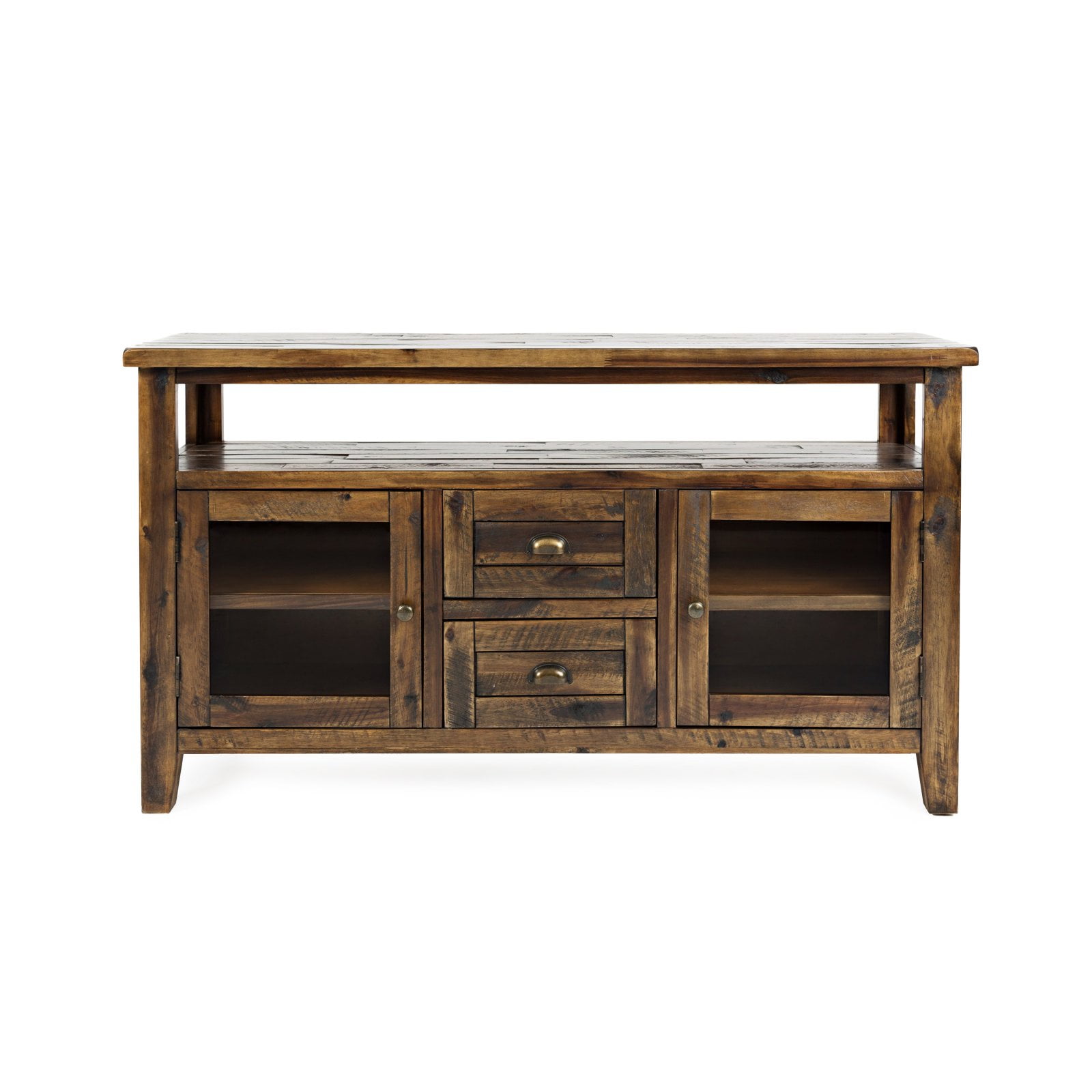Jofran Artisan's Craft Distressed Acacia Storage Console with Rustic Farmhouse Charm - Walmart.com