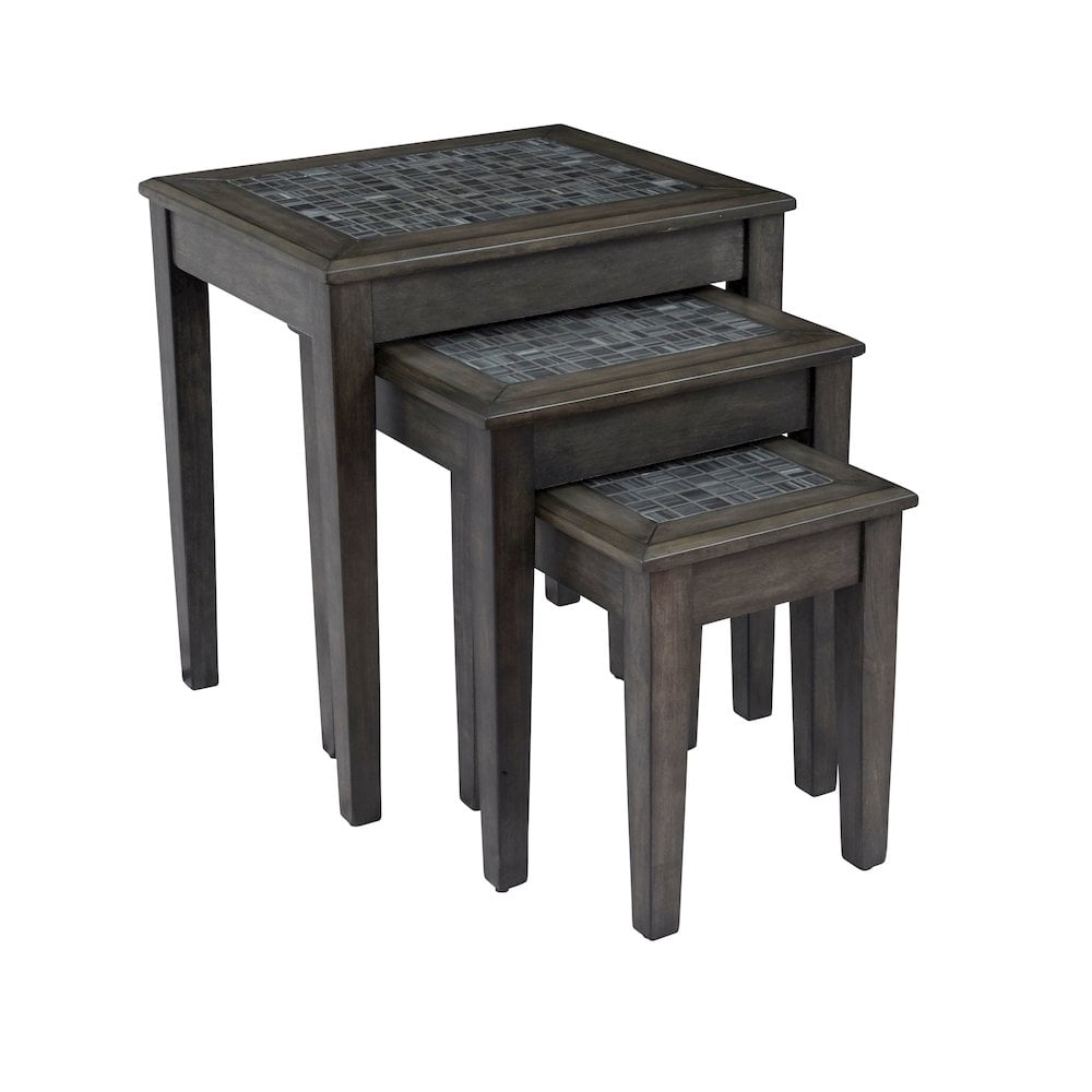 Jofran Baroque Nesting Tables with Mosaic Tile Inlay (Set of 3 ...