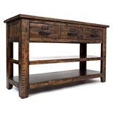 Jofran Cannon Valley Distressed Industrial 50" Sofa Table - Walmart.com