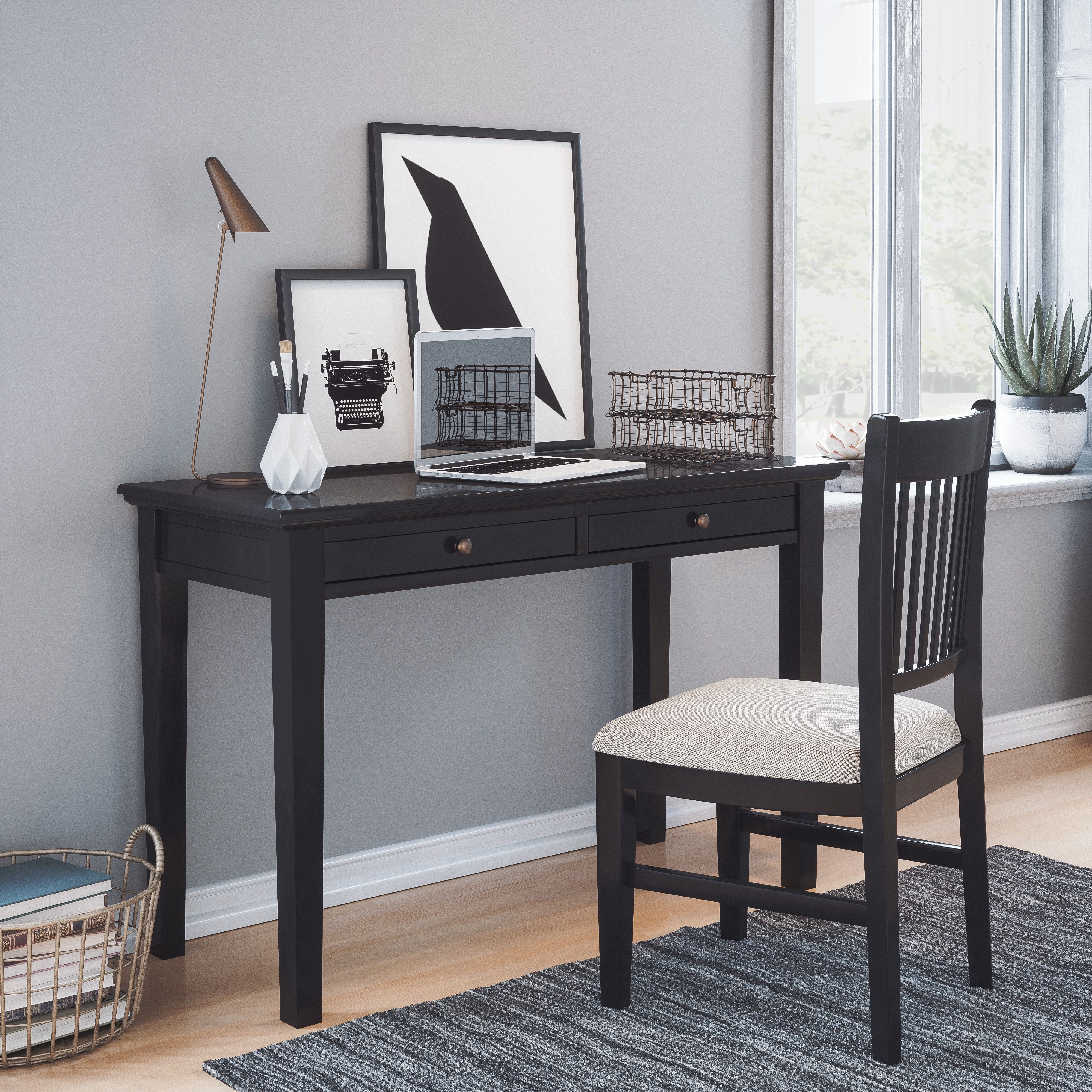 Jofran Craftsman Modern Farmhouse 48" Two Drawer USB Charging Desk ...