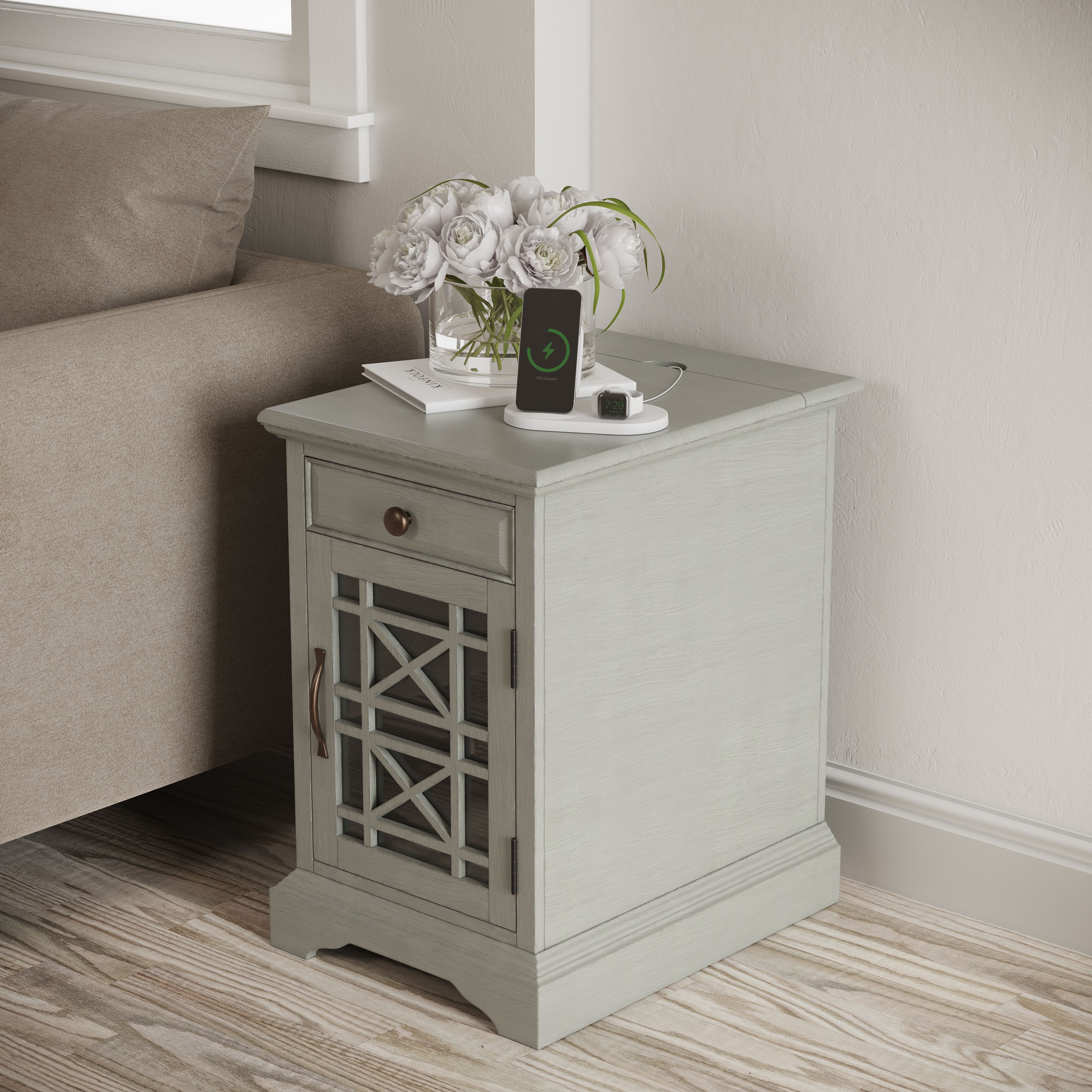 Crown Mark Matthew Chairside Table - Walmart.com