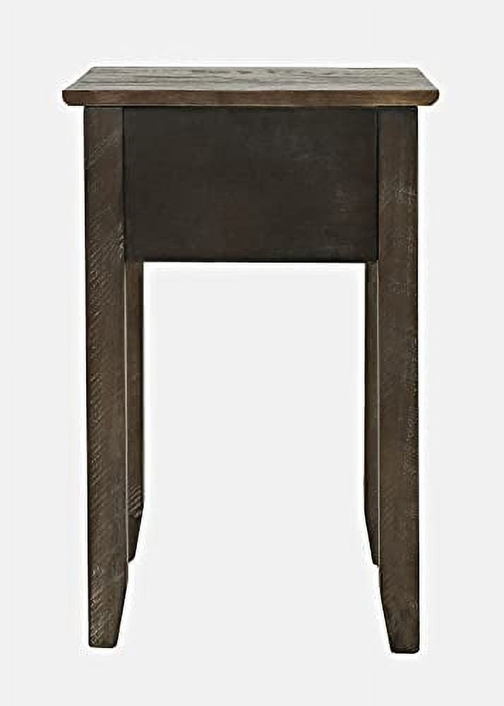 Jofran Devon Farmhouse Distressed Solid Pine End Table with Storage ...
