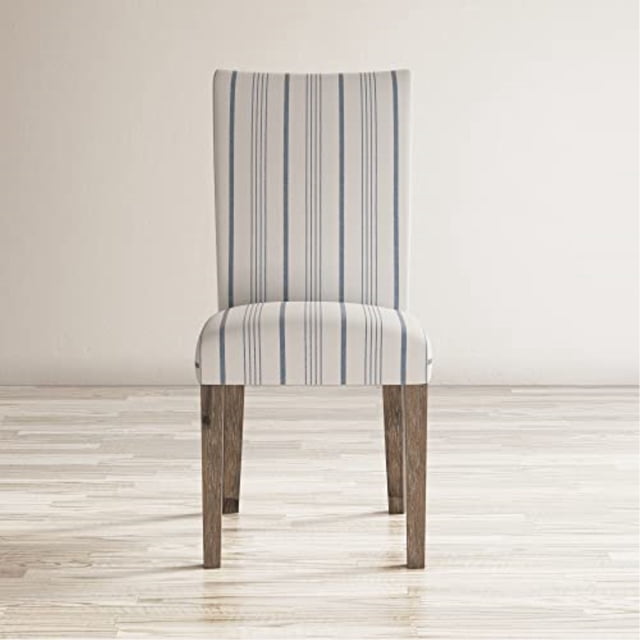 Jofran Eastern Tides Solid Wood Coastal Acacia Upholstered Parsons ...