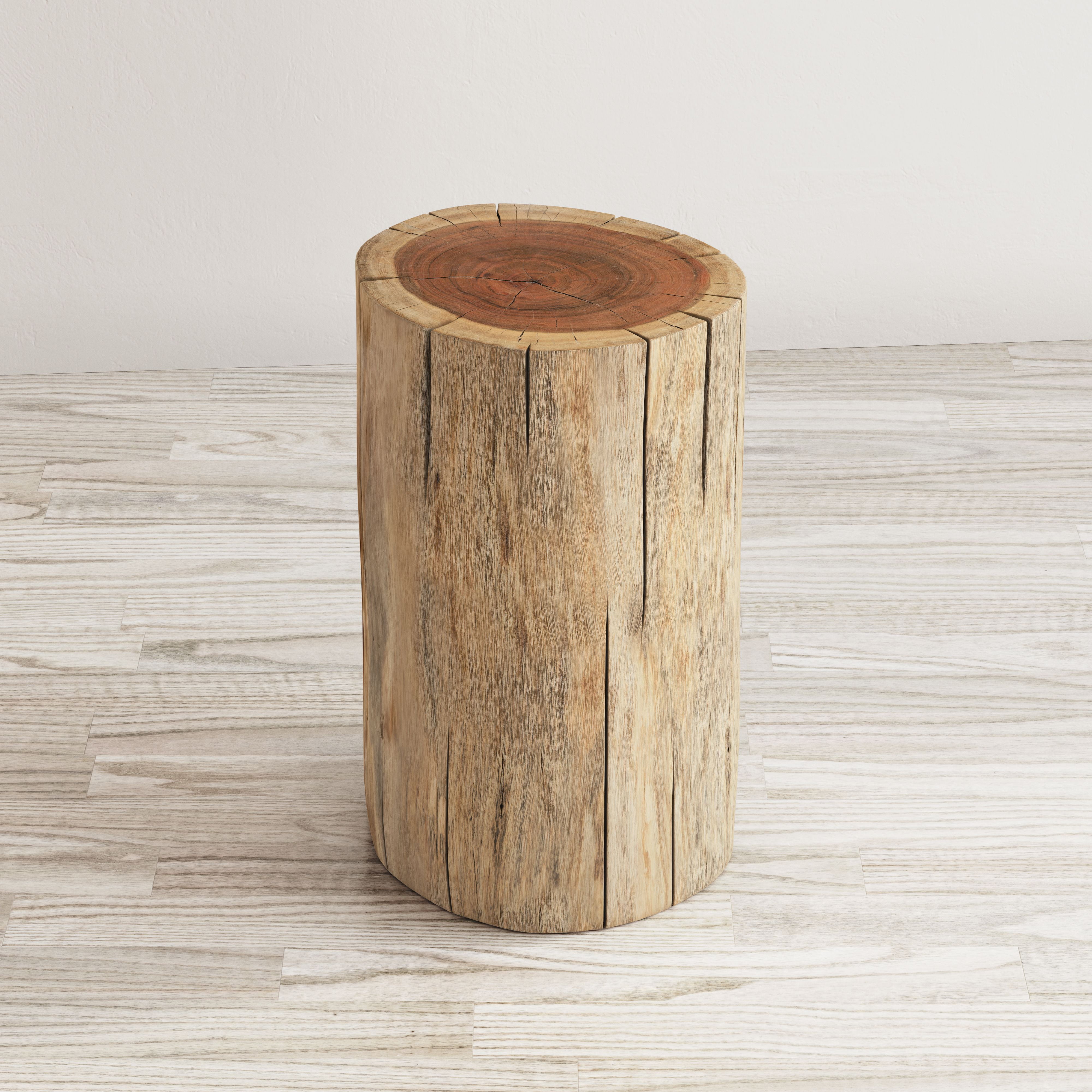 Jofran Global Archive Solid Wood Live Edge Stump Accent Table - Walmart.com