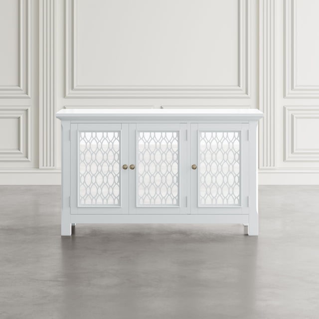 Jofran Isabella 54" Luxury Mirrored Accent Storage Cabinet - Walmart.com