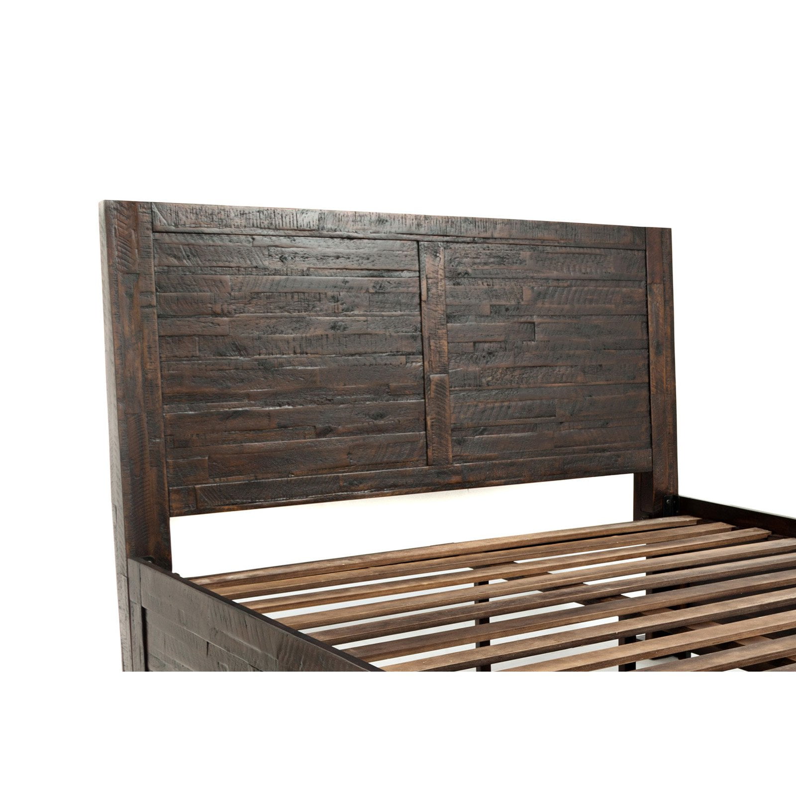 Jofran Jackson Lodge Rustic Distressed Acacia Full Panel Headboard ...