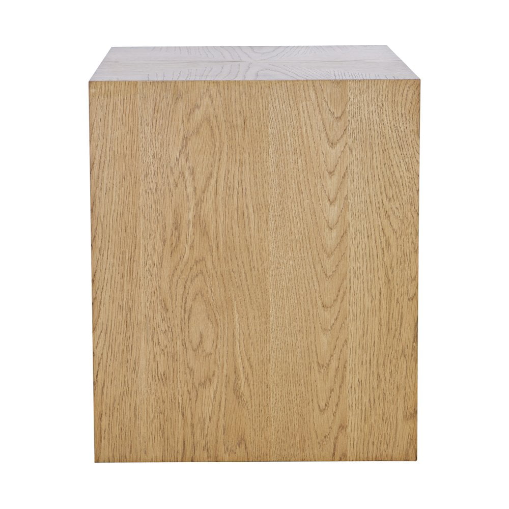 Jofran Laurel Creek Modern Contemporary Square Block Pedestal End Table ...